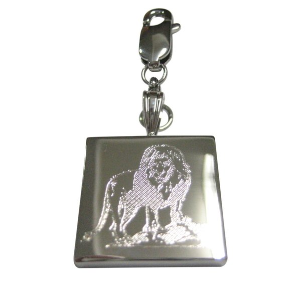 Kiola Designs | Accessories | Etched Full Lion Pendant Zipper Pull ...